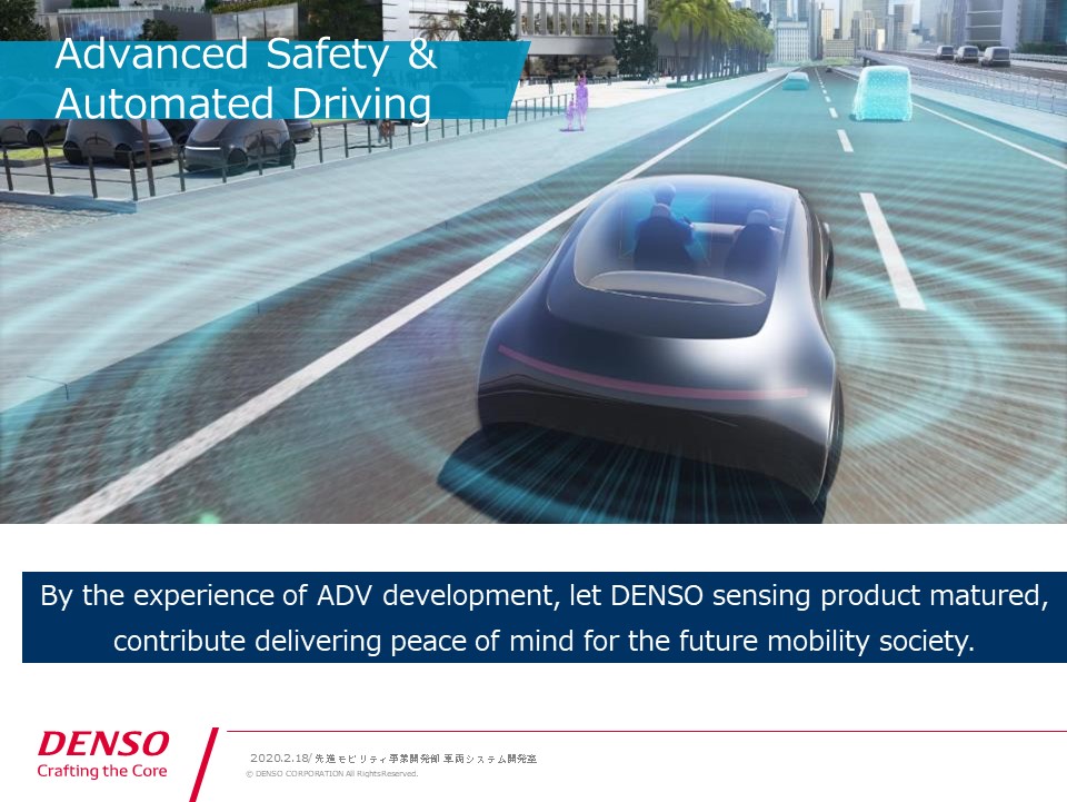 Reproducing the Driver’s Senses by Engineering—DENSO’s Challenge to ...
