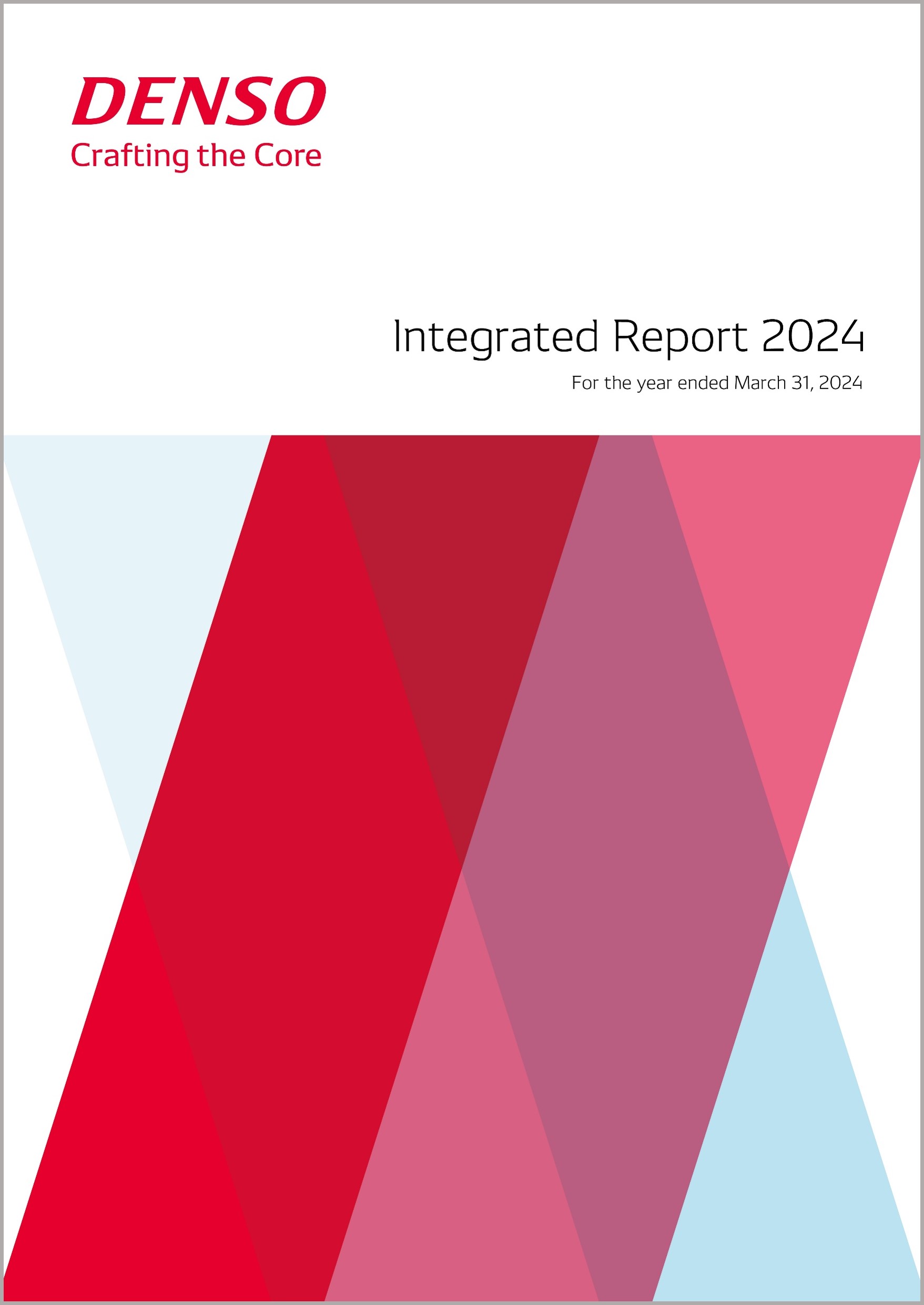 DENSO published "Integrated Report 2024" | Newsroom | News | DENSO ...