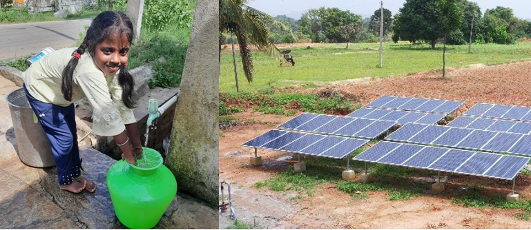 Solar Power Operated Multi Purpose Water Supply Project for water ...